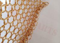China 15mm Stainless Steel Ring Mesh Curtain Decoration For Indoor And Outdoor Architecture for sale