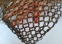 China Bronze Color 15mm Metal Ring Mesh Curtain Stainless Steel For Decoration for sale
