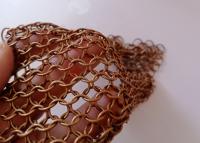 China Copper Color Stainless Steel Chainmail Curtain 10mm For Architectural Design for sale
