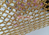 China Corrosion Resistance Stainless Steel Chain Braided Ring Mesh For Light Partitioning for sale