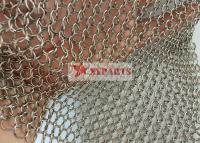 China Brass Copper 7mm Stainless Steel Chain Mail Ring Mesh Curtain With Welded Type for sale
