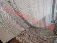 China 2 M L 1.5 M H Stainless Steel Chainmail Rings Tab Top Wire Mesh Curtains for sale