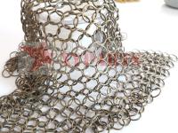 China Bronze Stainless Steel Chainmail Room Divider Mesh For Wall Curtains for sale