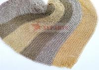 China Metal Welded Ring Stainless Steel Mesh Curtain Antique Bronze Chainmail Curtains for sale