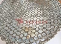 China Round Metal Ring Stainless Steel Mesh Curtain For Building Decoration Chainmail Curtains for sale
