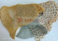 China Round Metal Ring Stainless Steel Mesh Curtain For Building Decoration Chainmail Curtains for sale