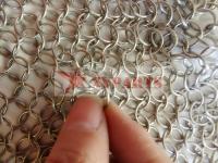 China Round Type Weld Stainless Steel Ring Mesh Curtain For Animal Protection Fence for sale