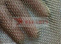 China 304 Stainless Steel Mesh Curtain 0.53mm Welded Metal Ring Mesh For Protection for sale