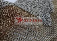 China 304 Stainless Steel Mesh Curtain 0.53mm Welded Metal Ring Mesh For Protection for sale