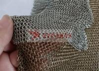 China 304 Stainless Steel Mesh Curtain 0.53mm Welded Metal Ring Mesh For Protection for sale