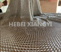 China 7mm Metal Coil Drapery Weld Stainless Steel Chain Link Ring Chainmail Decorative for sale