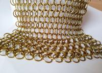 China 7mm Stainless Steel Ring Mesh Curtain Antique Bronze For Architecture for sale
