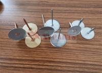 China 30mm 25mm Kraft Paper Metal Round Base Duct Work Mild Steel Cup Head CD Weld Pins for sale