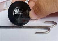 China 30mm Stainless Steel Self Locking Washers Double Side Black Coating To Fasten Solar Panel Clips for sale
