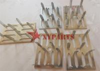 China Galvanized Steel 2'' x 1 1/2'' Perofated Impaling Clips For Rock Wool Installtion for sale