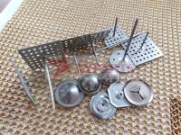 China Galvanized Steel Perforated Base Insulation Hangers For Fix Air Tube Insulation for sale