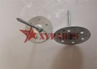 China M3*75 Mm Galvanized Marine Insulation Pins With 40mm Dia Perforated Disc Base for sale