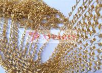 China Decorative Aluminium Chain Strip Metal Mesh Curtain For Ceiling Light Drapery for sale