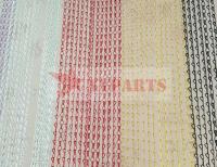China Colorful Double Hook Decorative Aluminum Chain Link Mesh For Shower Curtain for sale
