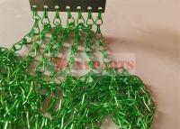 China 12mmx20mm Double Hooks Aluminium Chain Curtain For Decoration Interior Partition Screen for sale