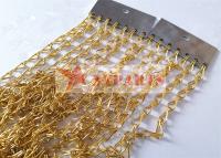 China 12mmx20mm Double Hooks Aluminium Chain Curtain For Decoration Interior Partition Screen for sale