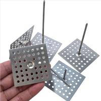 China Stainless Steel Perforated Base Insulation Hanger Pin Used for HVAC systerm for sale
