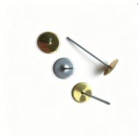 China Galvanized Steel 30mm Cup Head Quilting Pins As Fasteners On The Cements Roofing for sale