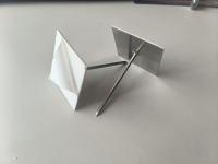 China 62mm Galvanized Steel Self Adhesive Stick Pins To Install Foam Insulation Panels for sale