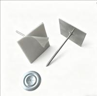 China Thermal Insulation Fasteners Carbon Steel Self Stick Pin Nails With Self Speed Clips for sale