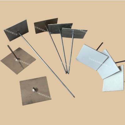 China Metal Self Adhesive Insulation 50mm Tape Base Self Stick Pins For Temperature for sale
