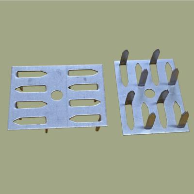 China 54mmx38mm Stamped High Grade Zinc Plating Steel Rock Wool Impaling Clips for sale