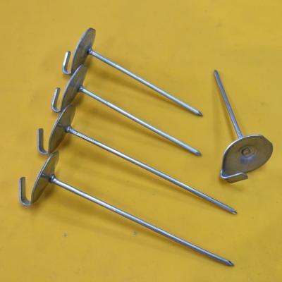 China 14 Ga 304 Ss Round Head Lacing Anchors With Strong Big Head On Nail And Thick Plate For Head for sale
