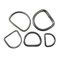 China 25x30mm Metal D Rings For Fabrication Of Removable Insulation Blanket for sale