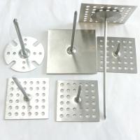 China Stainless Steel Perforated Insulation Pins Used To Fix Fiberglass Or Mineral Wool Board for sale
