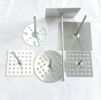 China 50mm Stainless Steel Perforated Insulation Fixing Pins For Attaching Insulation Materials for sale