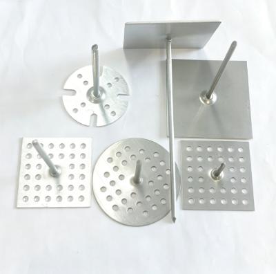 China 50mm Stainless Steel Perforated Insulation Fixing Pins For Attaching Insulation Materials for sale