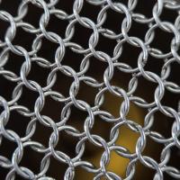 China Stainless Steel 1.2x12mm Metal Ring Mesh For Discos Decoration for sale
