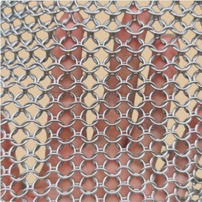 China Weld Stainless Steel Chainmail Wire Mesh For Room Curtain for sale