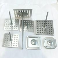 China 50MM Perforated Aluminum Metal Rock Wool Insulation Pins for sale