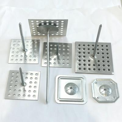 China 50MM Perforated Aluminum Metal Rock Wool Insulation Pins for sale