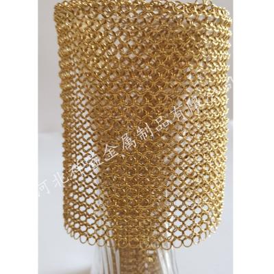 China 0.53mm X 3.81mm Room Divider Chainmail Curtain For Body Security for sale