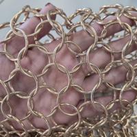 China Hotel Decoration Metal Ring Mesh Curtain 3.81 Mm for sale