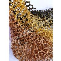 China Hotel Decoration Metal Ring Mesh Curtain 3.81 Mm for sale