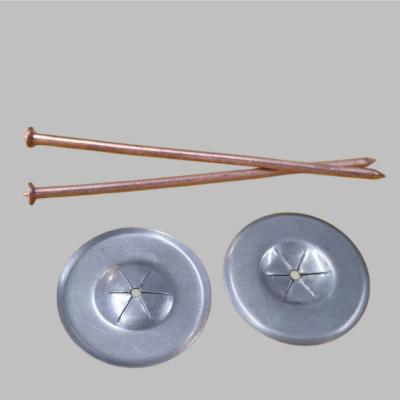 China 1.5 Inch Dia Galvanized Steel Round Self Locking Washer For Fixing Insulation Pins for sale