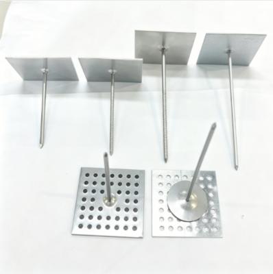 China Mild Steel Self Adhesive Insulation Hangers Pins With Speed Clips for sale