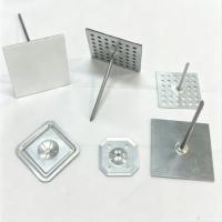 China Air Condition Galvanized Steel Self Stick Insulation Nails With Metal Clips for sale