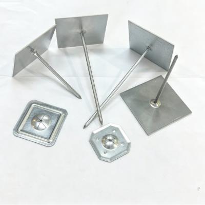 China 50mm Galvanized Steel Peel & Press Insulation Hangers On Duct Or Wall Surface for sale