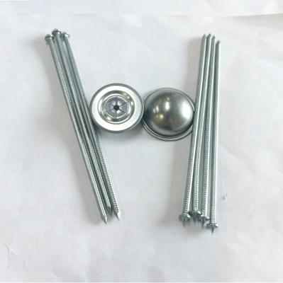 China 12ga Galvanized Steel Marine CD Weld Pins With Self Locking Wahser For Thermal Insulation for sale