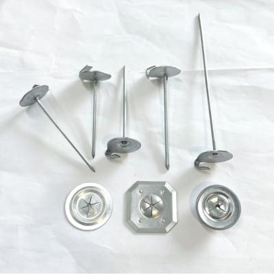 China Round Type 14ga Stainless Steel Lacing Anchors Hooks Washers For Thermal Insulation for sale