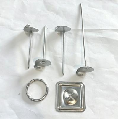 China 12 Gauge SS Lacing Anchors Insulation Pin With Self Locking Washers For Blankets Fabrication for sale